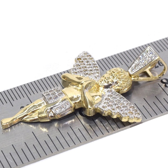 Accessories | 1k Solid Gold Guardian Angel High Polish Pendant | Poshmark
